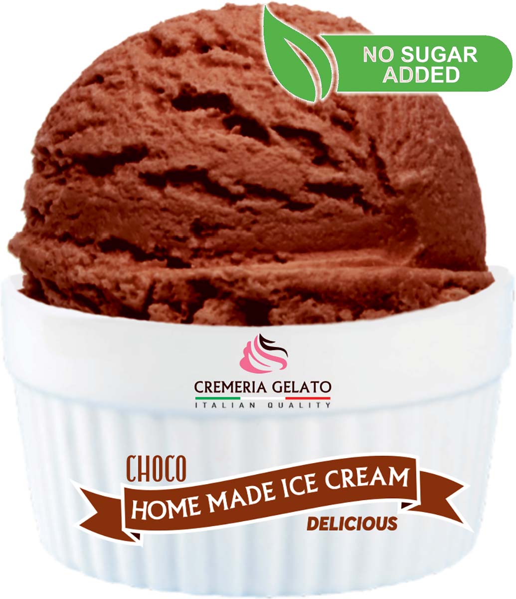 Home Made Ice Cream Choco No Sugar Added 0.5kg | Παγωτό Σοκολάτα Χωρίς ...